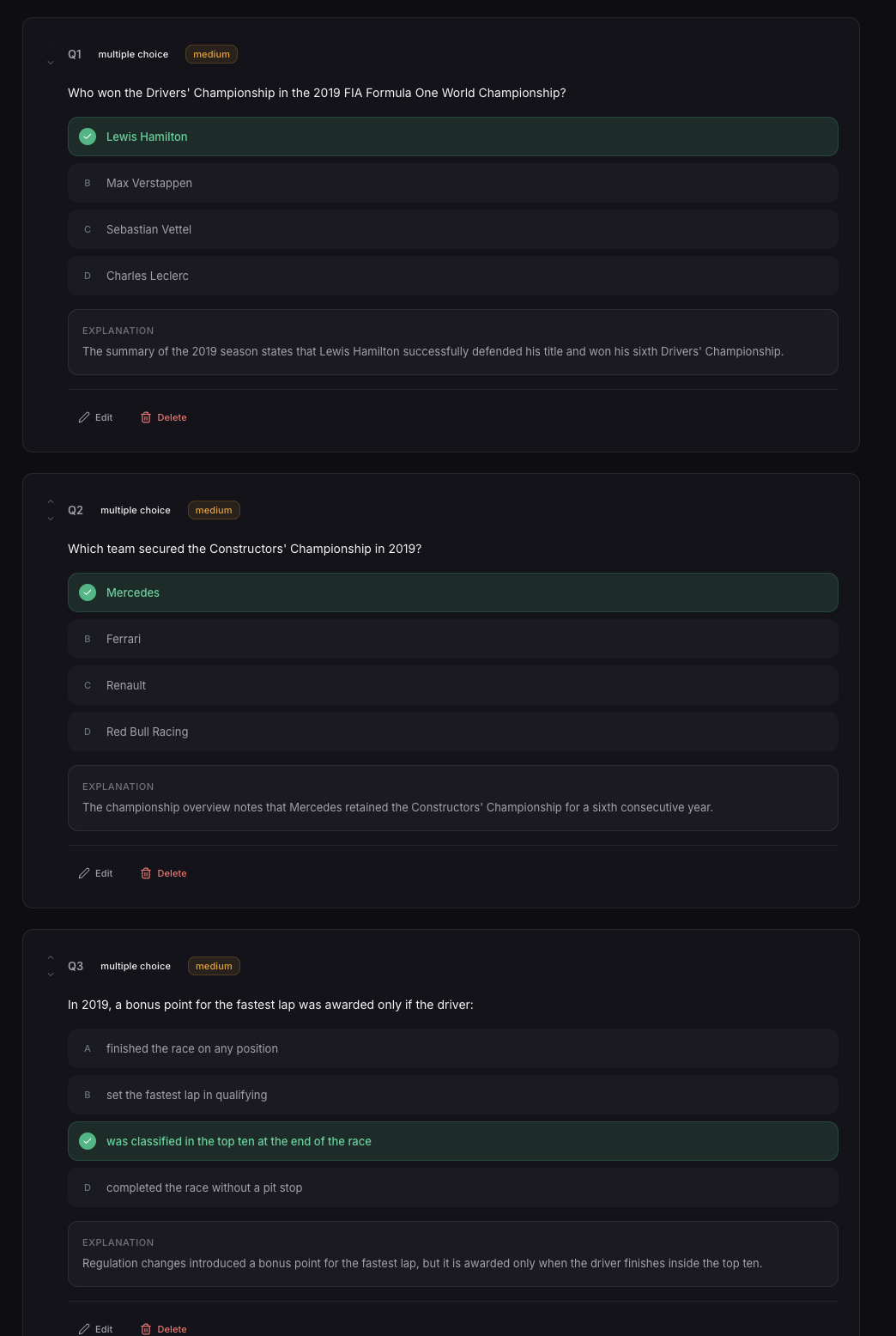QuizForge - AI-Powered Quiz Generator